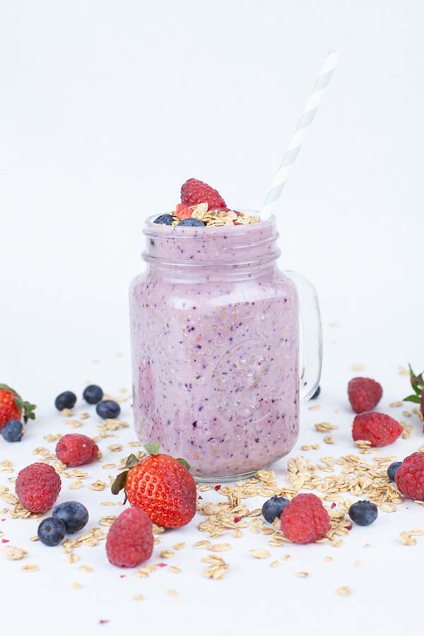 Granola Very Berry Smoothie Recipe - Martin Bros. Distributing